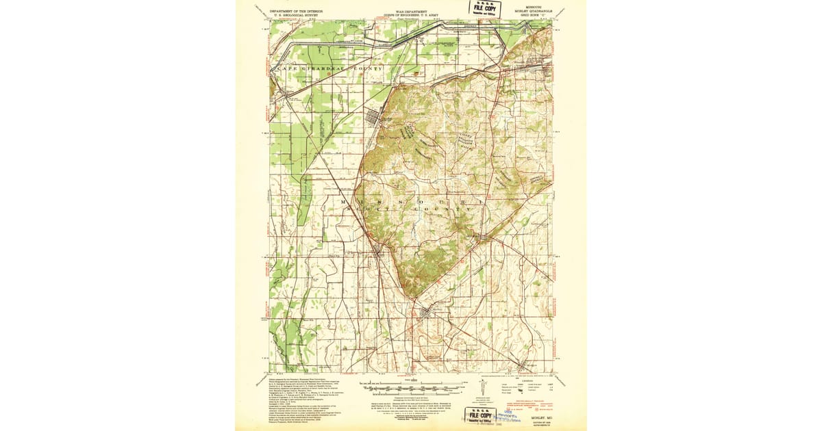 1939 Map of Morley, MO — High-Res | Pastmaps