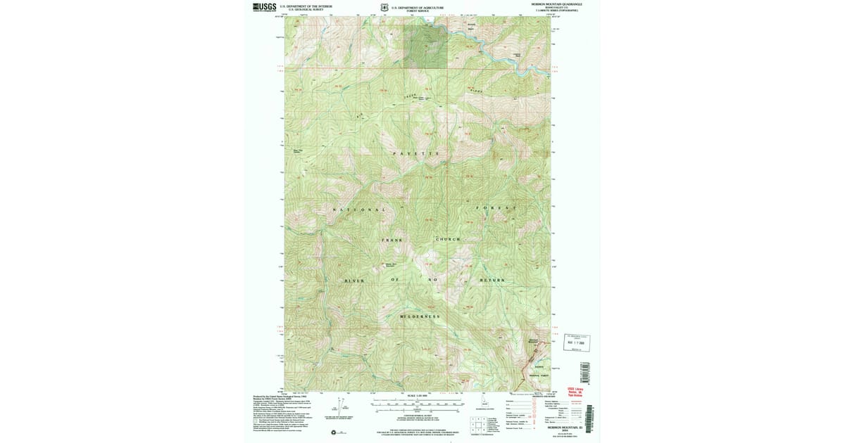2004 Map of Mormon Mountain, Valley County, ID — High-Res | Pastmaps