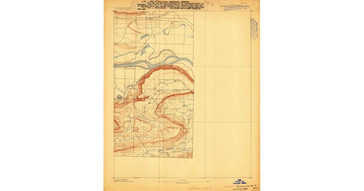 Old Maps of Gold Hill, AR for Hiking & Exploration | Pastmaps