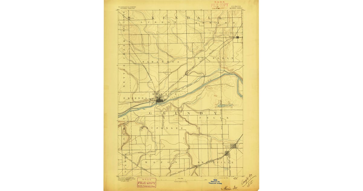 Old Maps of Diamond, IL | Pastmaps