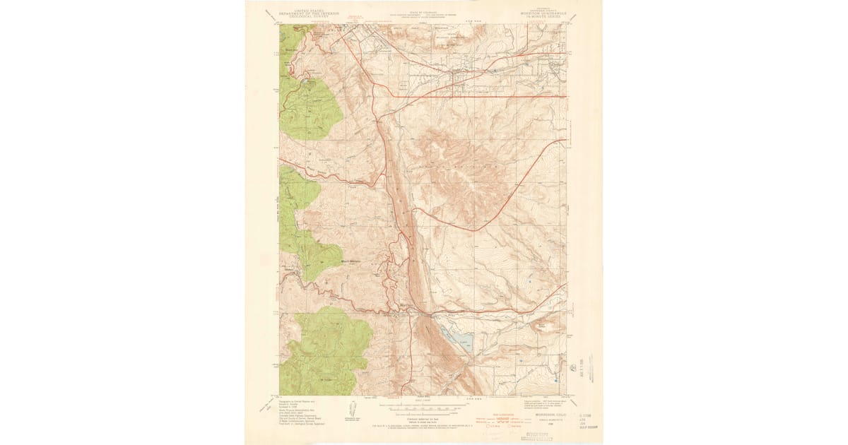 1938 Map of Morrison, CO — High-Res | Pastmaps