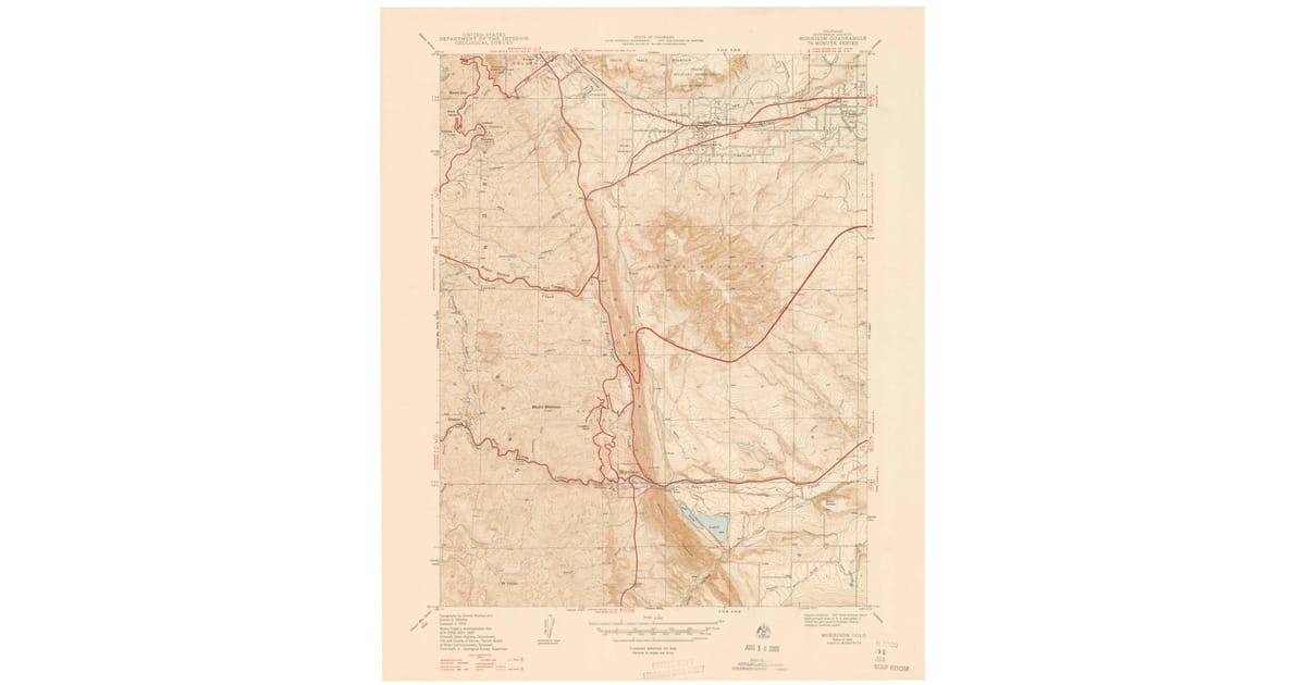 1947 Map of Morrison, CO — High-Res | Pastmaps