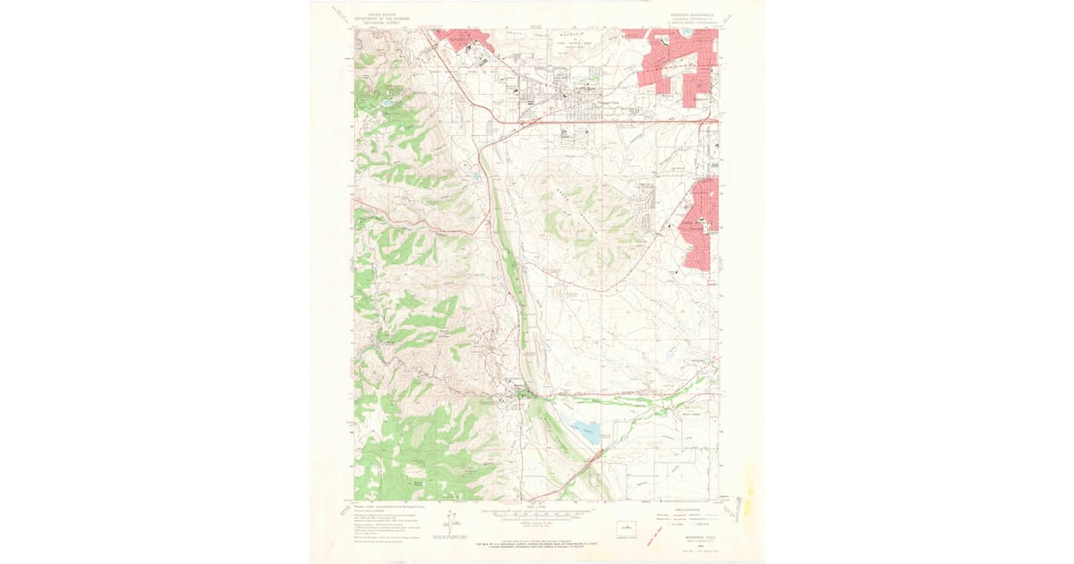 1965 Map of Morrison, CO — High-Res | Pastmaps