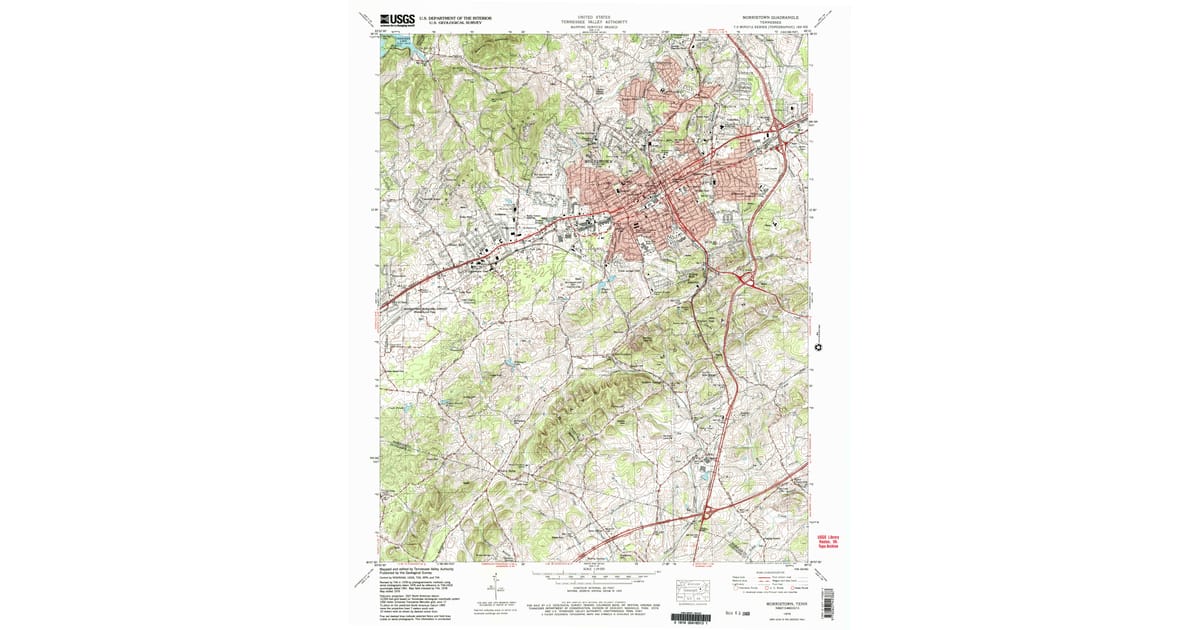 1979 Map of Morristown, TN — High-Res | Pastmaps