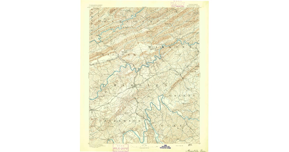 1890s Maps of Grainger County, TN | Pastmaps