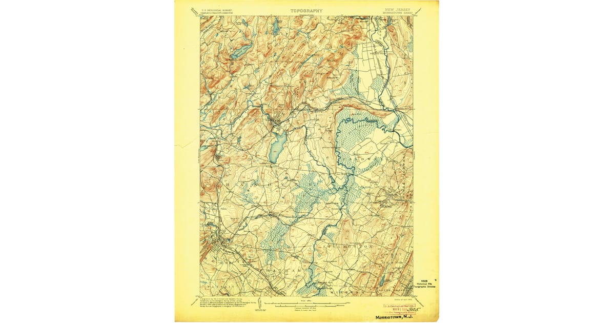1906 Map of Morristown, NJ — High-Res | Pastmaps