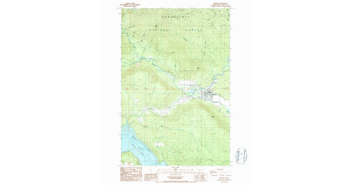 1987 Map of Morton, WA — High-Res | Pastmaps