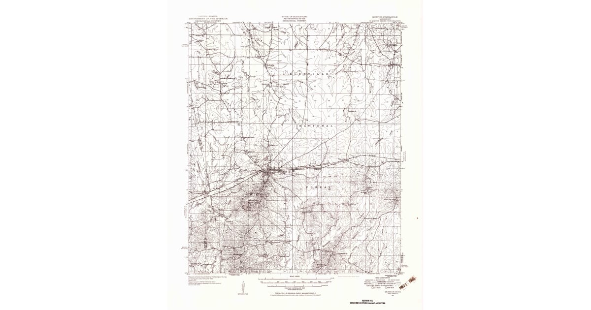 1951 Map of Morton, MS — High-Res | Pastmaps