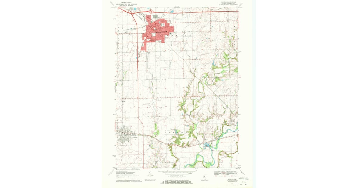 1970 Map of Morton, IL — High-Res | Pastmaps