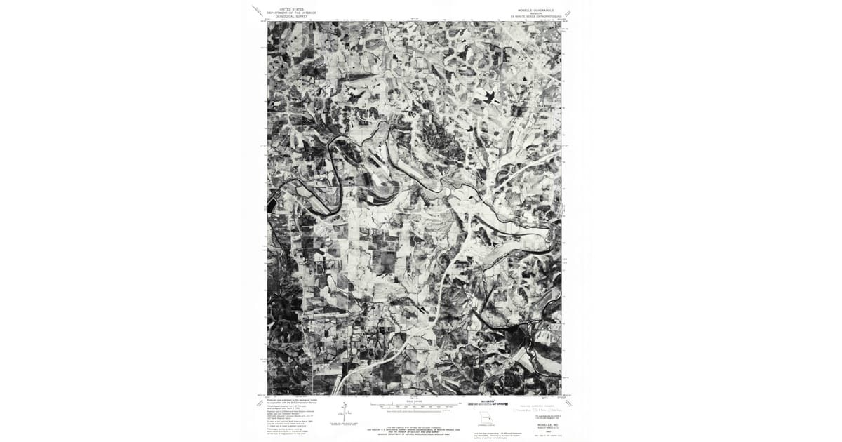 1980 Map of Moselle, Franklin County, MO — High-Res | Pastmaps