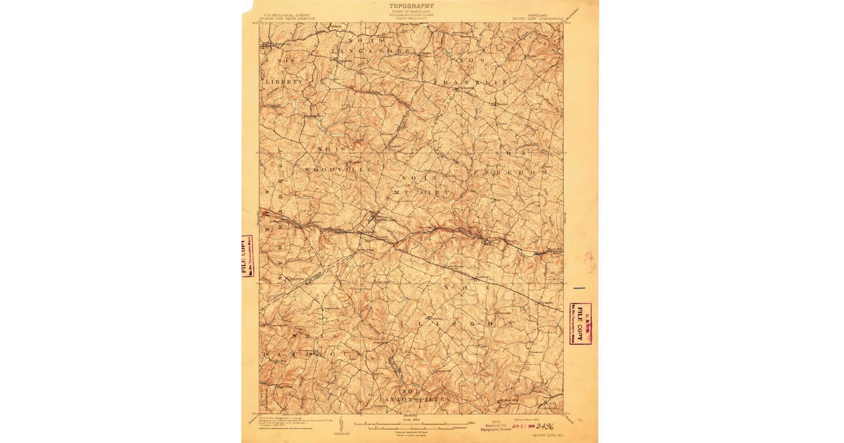 1900s (20th Century) Maps of Mount Airy, MD | Pastmaps