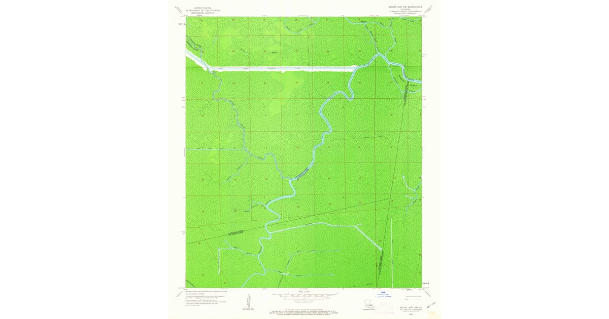 1962 Map of Mount Airy NW, Ascension Parish, LA — High-Res | Pastmaps