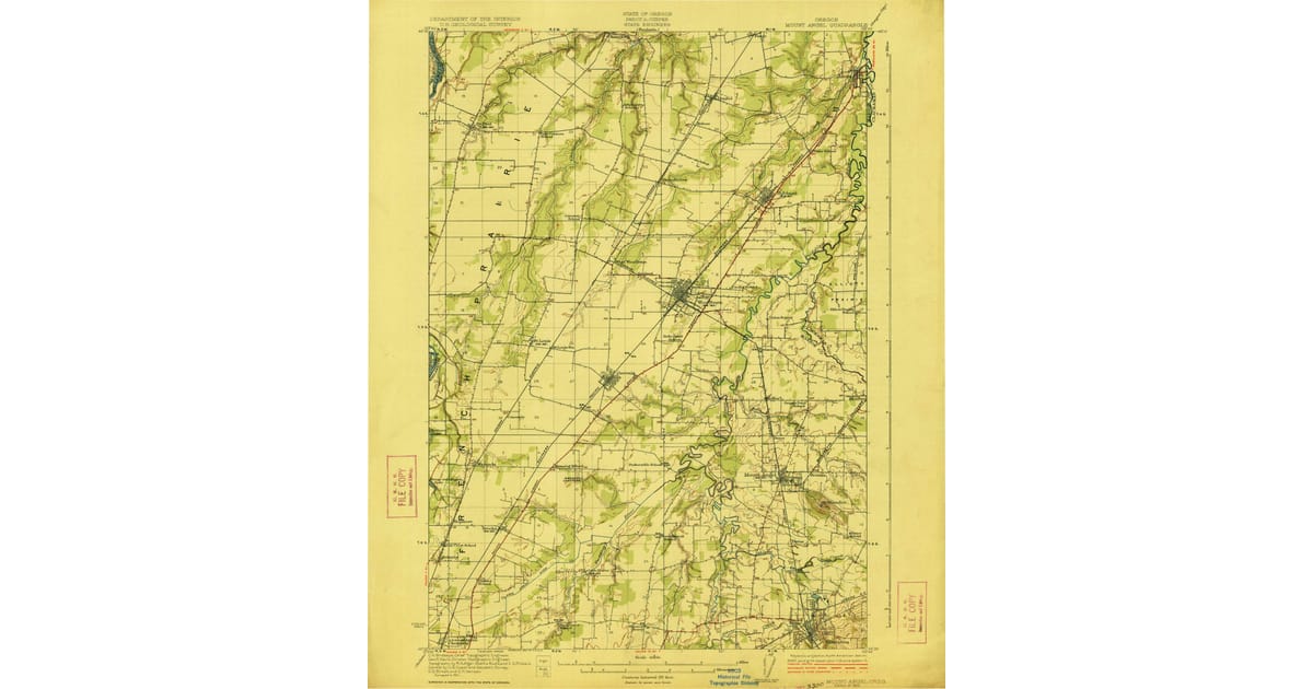 Old Maps of Elliott Prairie, OR for Hiking & Exploration | Pastmaps