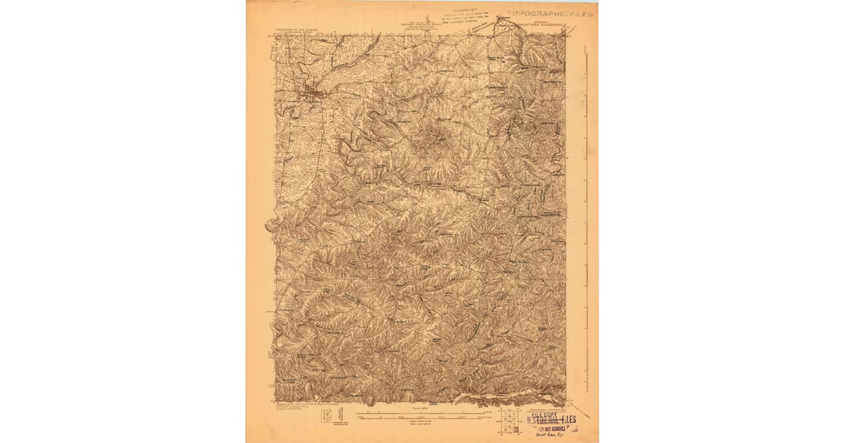 1925 Map of Mount Eden, Shelby County, KY — High-Res | Pastmaps