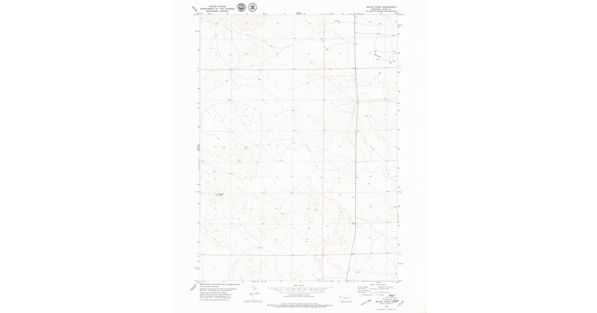 1979 Map of Mount Edna, Sioux County, NE — High-Res | Pastmaps