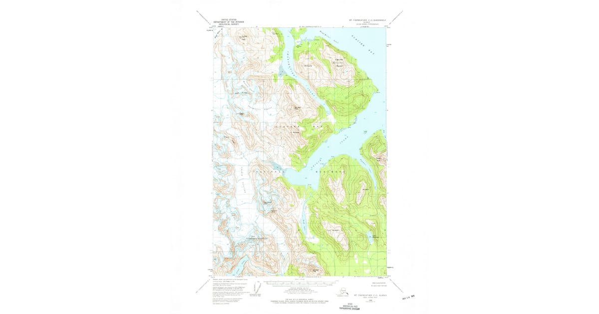 1948 Map of Mount Fairweather C-2, Hoonah-Angoon Borough, AK — High-Res ...