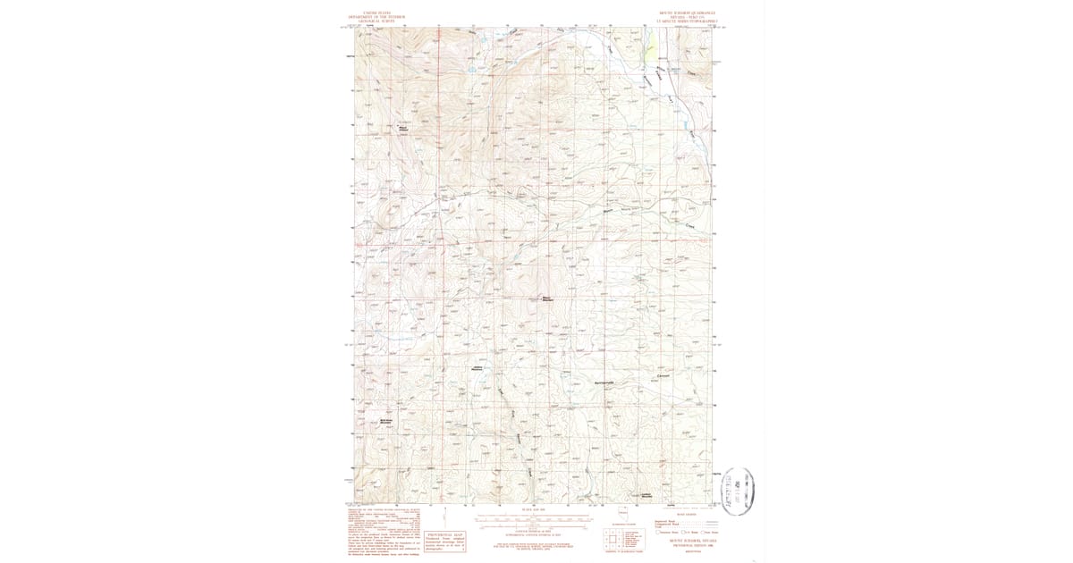 1986 Map of Mount Ichabod, Elko County, NV — High-Res | Pastmaps