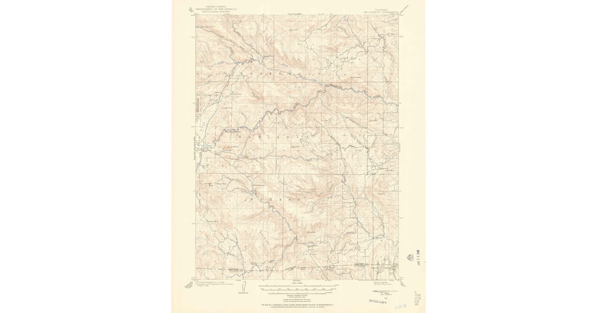 Old Maps of Estes Park, CO for Academic Research | Pastmaps