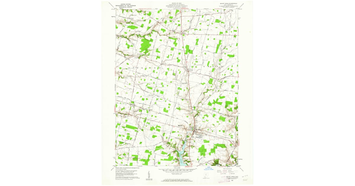 1960 Map of Mount Orab, OH — High-Res | Pastmaps
