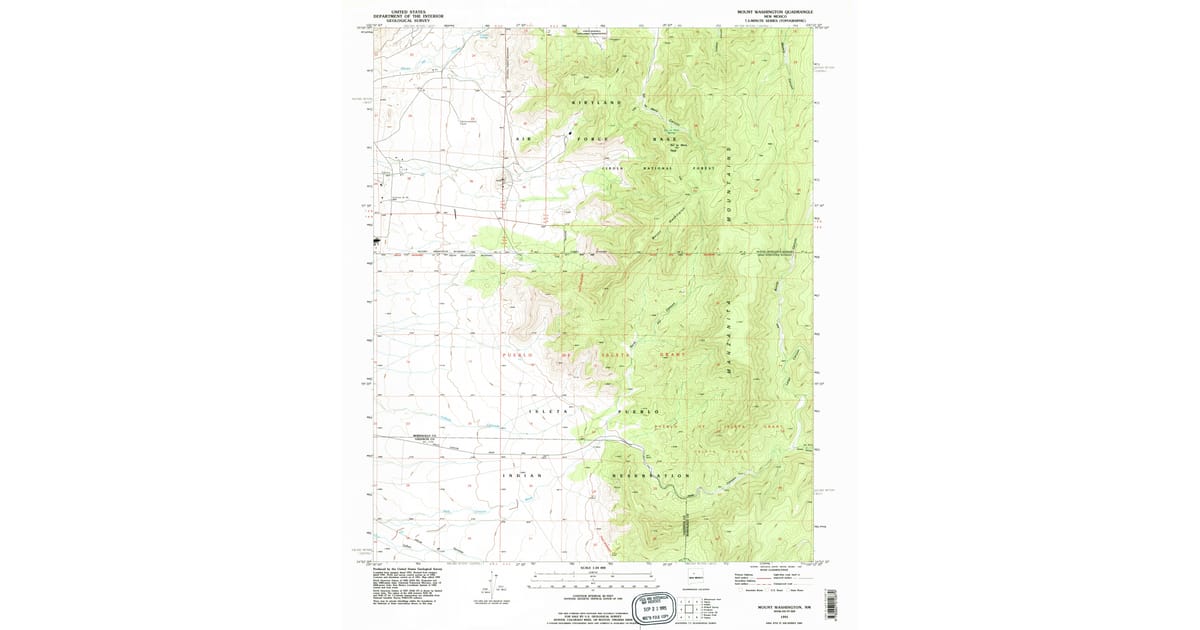 1990s Maps of Valencia County, NM | Pastmaps