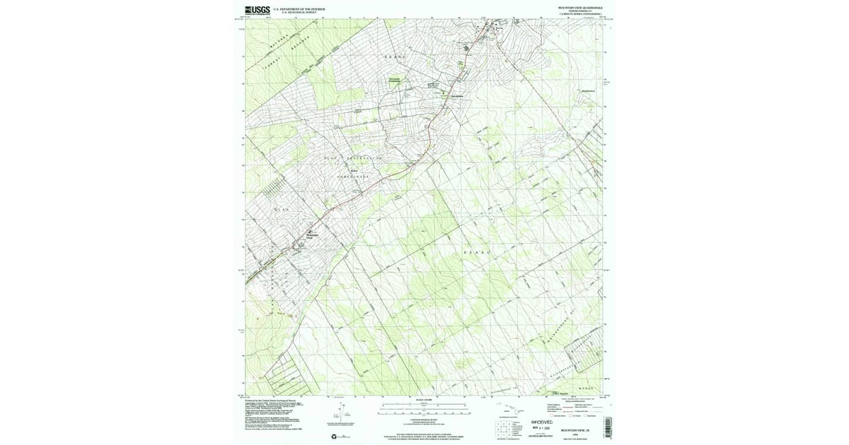 1994 Map of Mountain View, HI — High-Res | Pastmaps