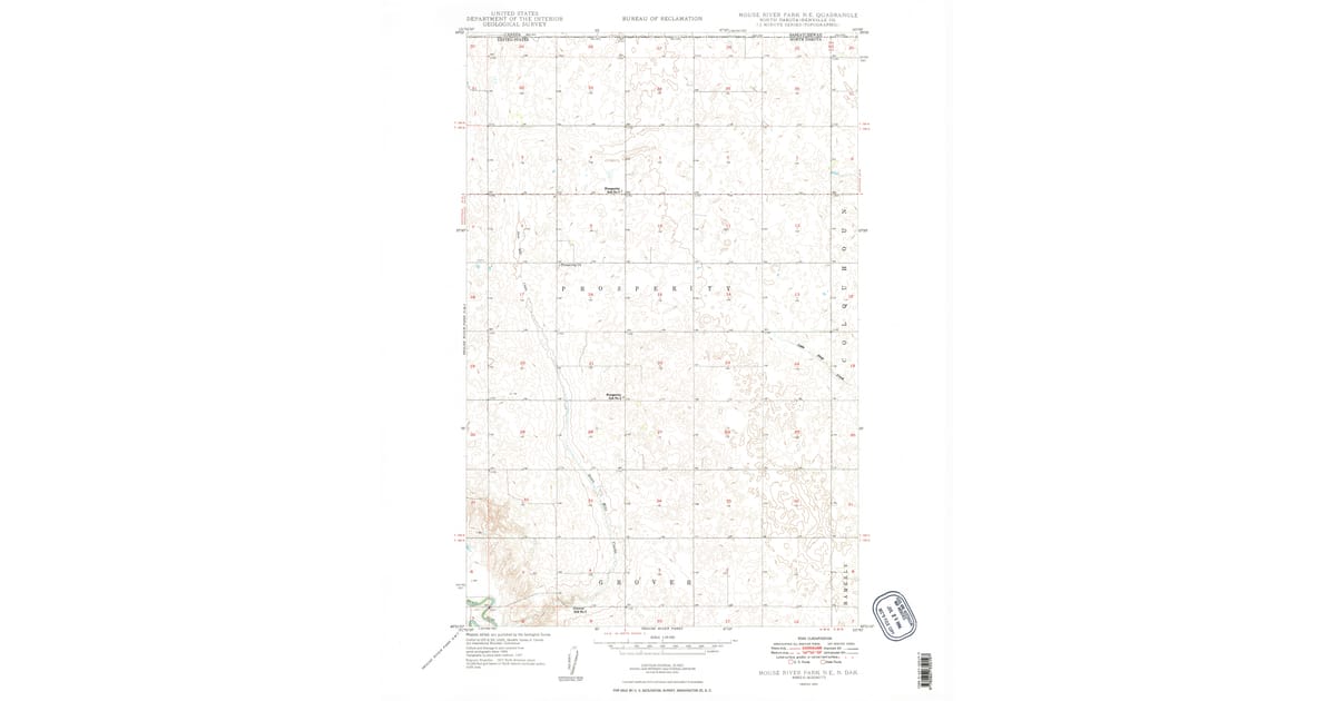 1949 Map of Mouse River Park NE, Renville County, ND — High-Res | Pastmaps