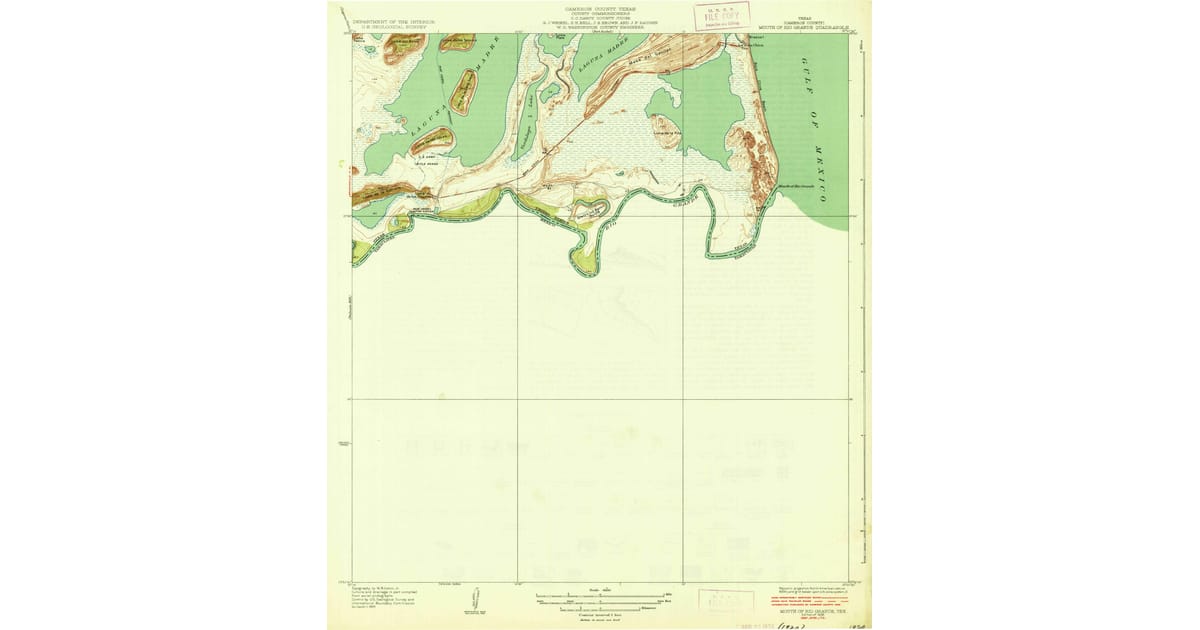Old Historical Maps of Boca Chica Village, TX | Pastmaps