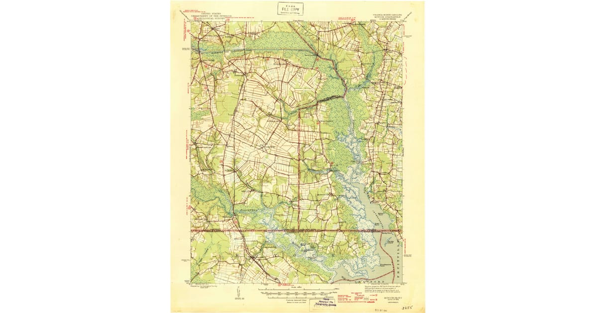 1940s Maps of Great Bridge, Chesapeake | Pastmaps