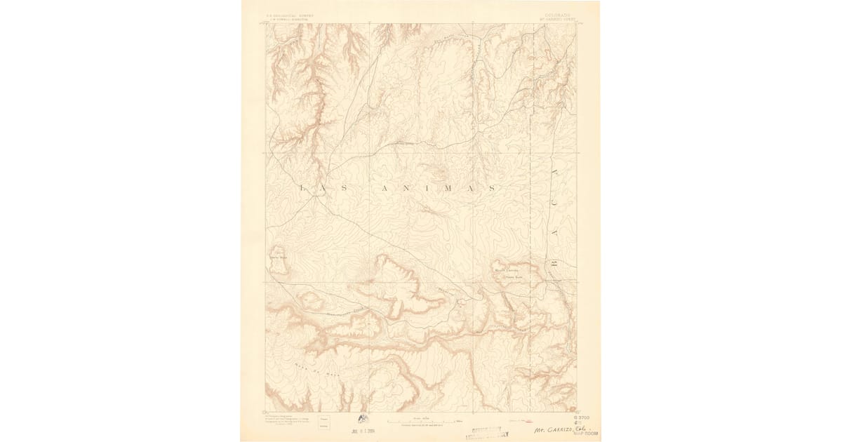 Old Maps of Kim, CO | Pastmaps