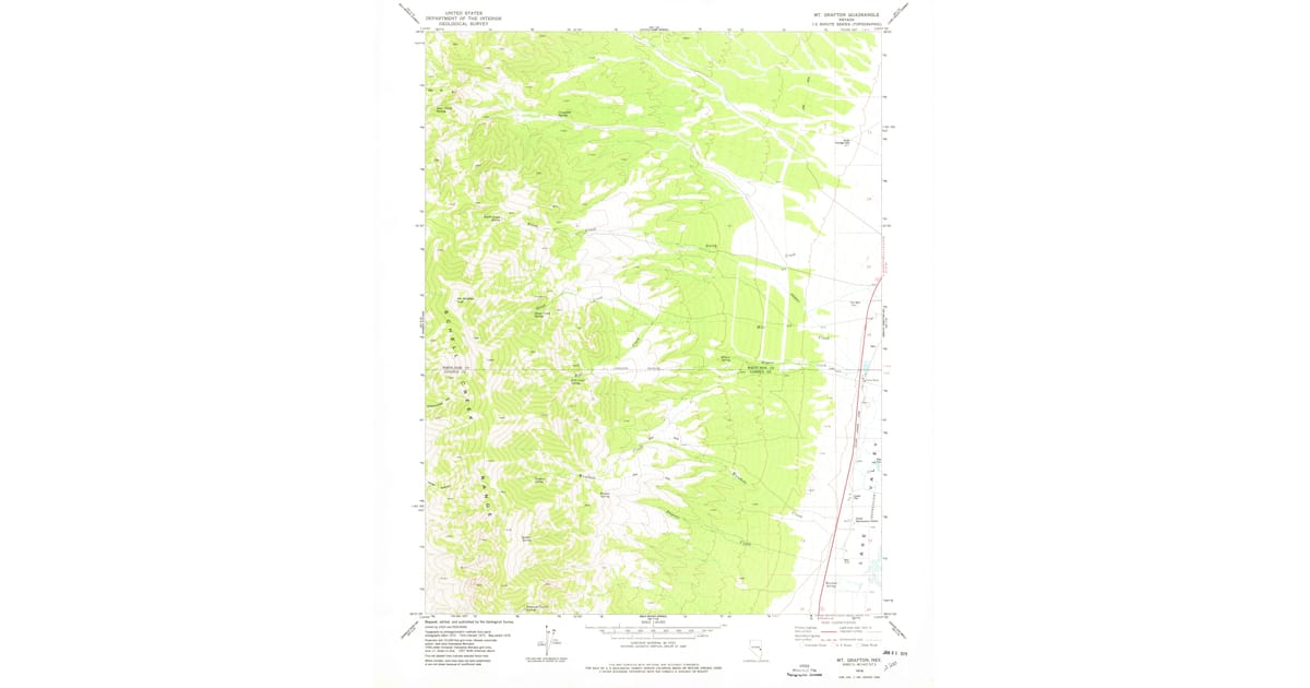 1978 Map of Mt. Grafton, White Pine County, NV — High-Res | Pastmaps