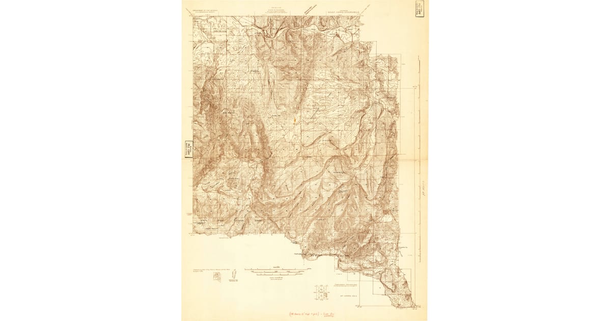 1924 Map of Mt. Harris, Routt County, CO — High-Res | Pastmaps
