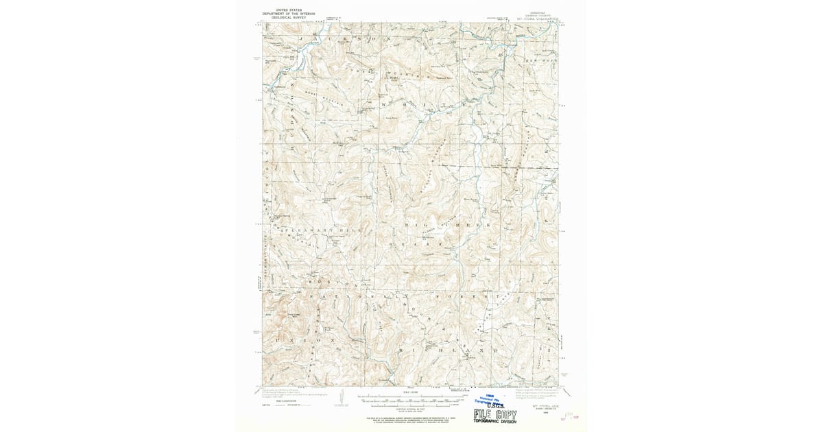 Old Maps of Deer, AR for Genealogy | Pastmaps