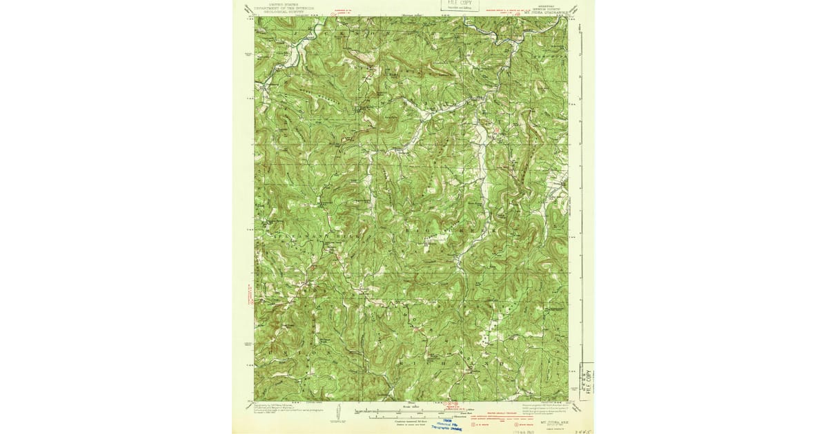 1940s Maps of Red Rock, AR | Pastmaps