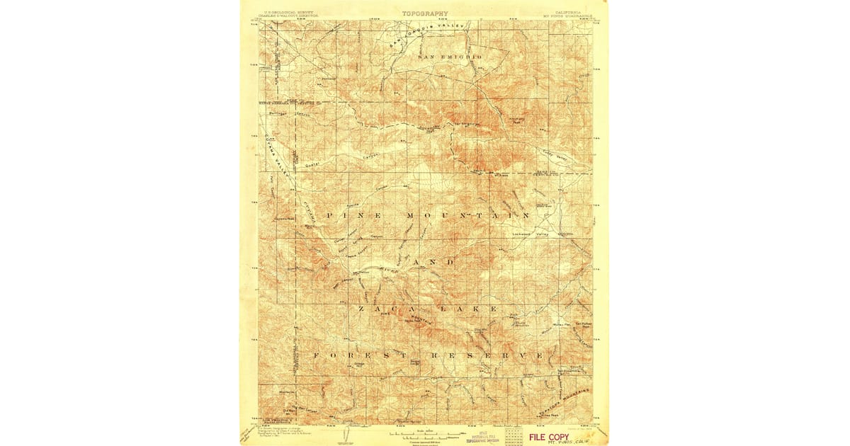 Old Historical Maps of Piñon Pines, CA | Pastmaps