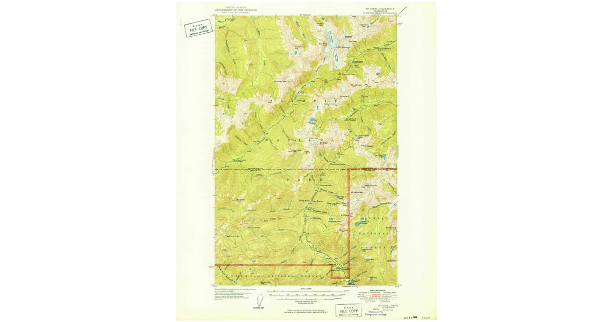 1950s Maps of Mason County, WA | Pastmaps