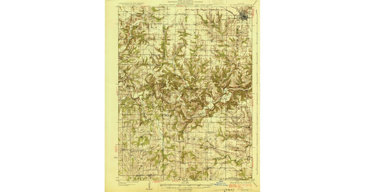 1929 Map of Mt Sterling, Brown County, IL — High-Res | Pastmaps