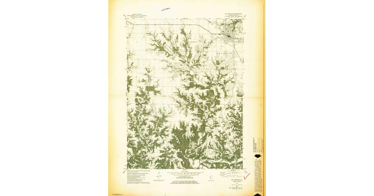 1981 Map of Mt Sterling, Brown County, IL — High-Res | Pastmaps