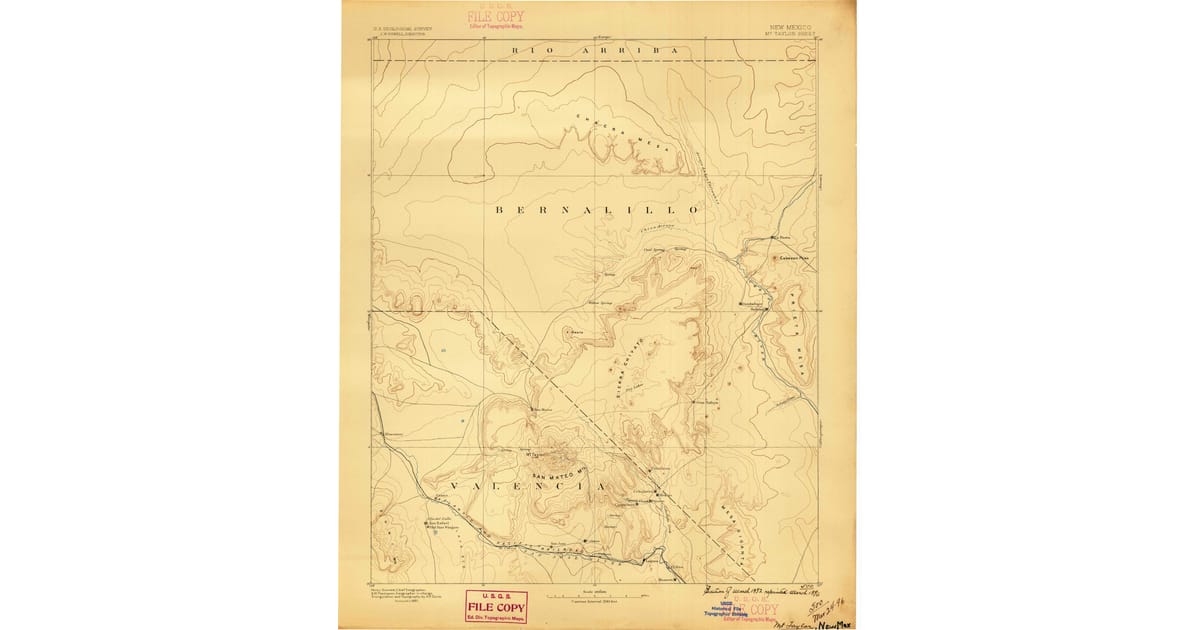 1890s Maps of Piedra Lumbre, NM | Pastmaps