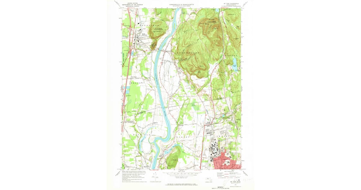 1970s Maps of Hatfield, MA | Pastmaps