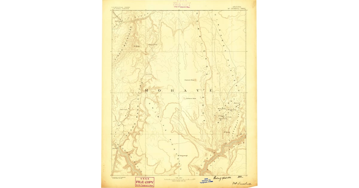 1880s Maps of Beaver Dam, AZ | Pastmaps