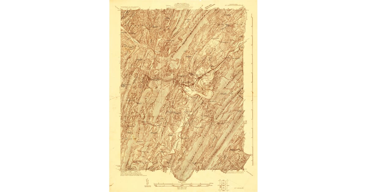 Old Maps of Cromwell Township, PA for Academic Research | Pastmaps