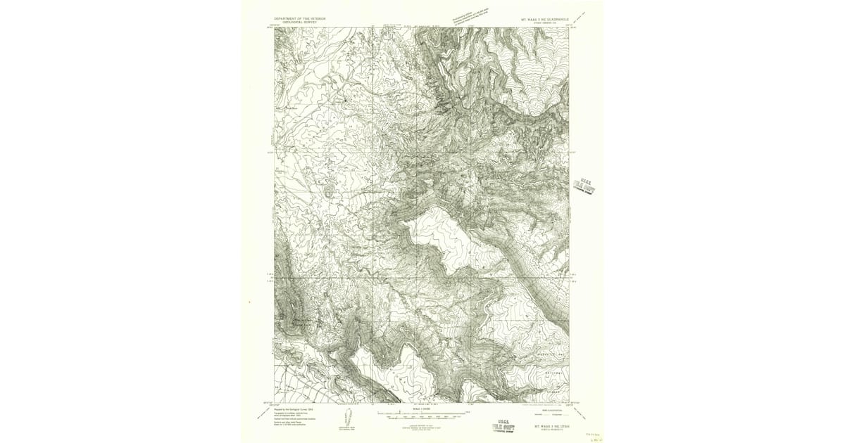 1950s Maps of Castle Valley, UT | Pastmaps