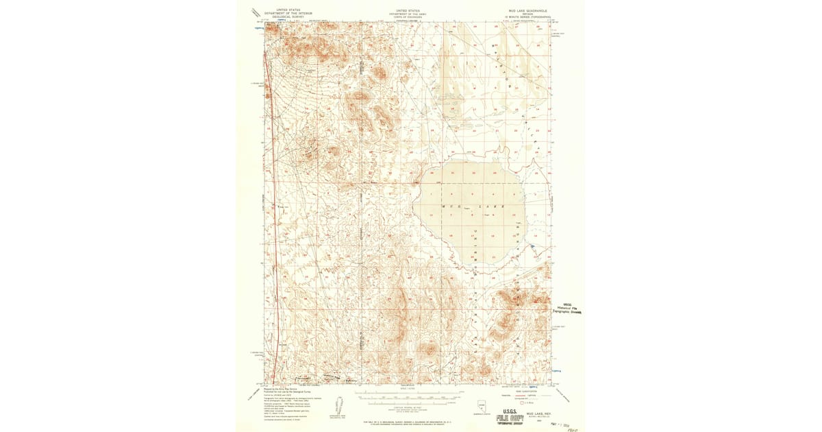 1950s Maps of Esmeralda County, NV | Pastmaps