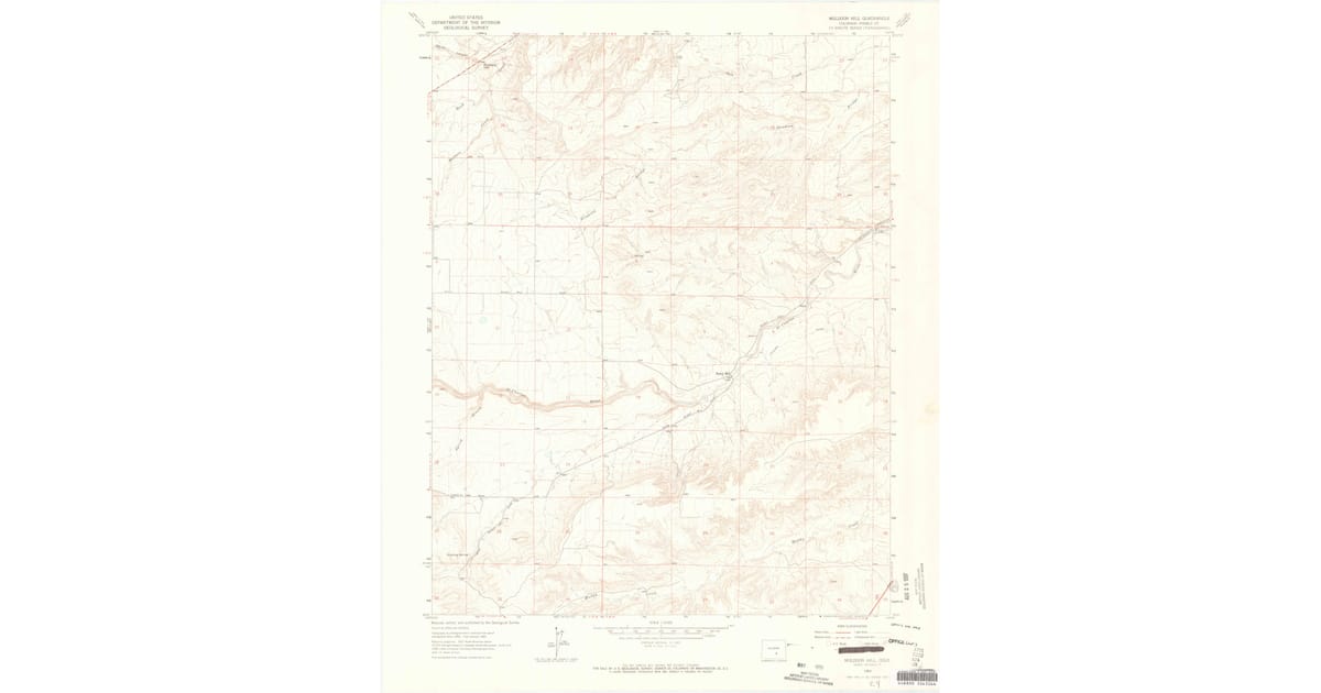 1963 Map of Muldoon Hill, Pueblo County, CO — High-Res | Pastmaps