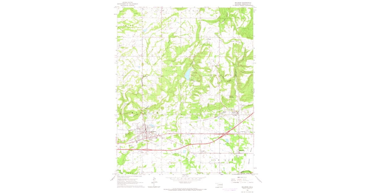 1966 Map of Muldrow, OK — High-Res | Pastmaps