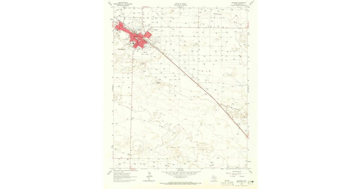 1962 Map of Muleshoe, TX — High-Res | Pastmaps