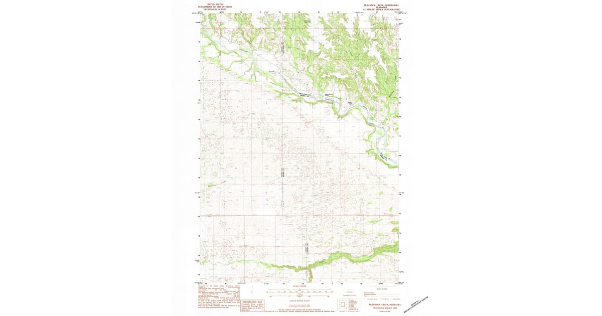 1983 Map of Muleshoe Creek, Cherry County, NE — High-Res | Pastmaps