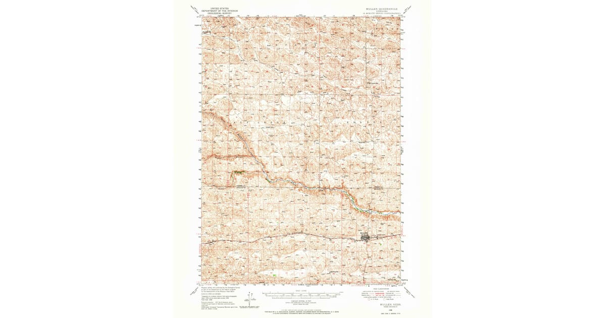 1948 Map of Mullen, NE — High-Res | Pastmaps