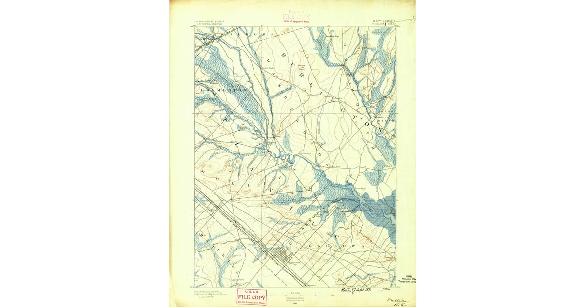 1890s Maps of Tabernacle Township, NJ | Pastmaps