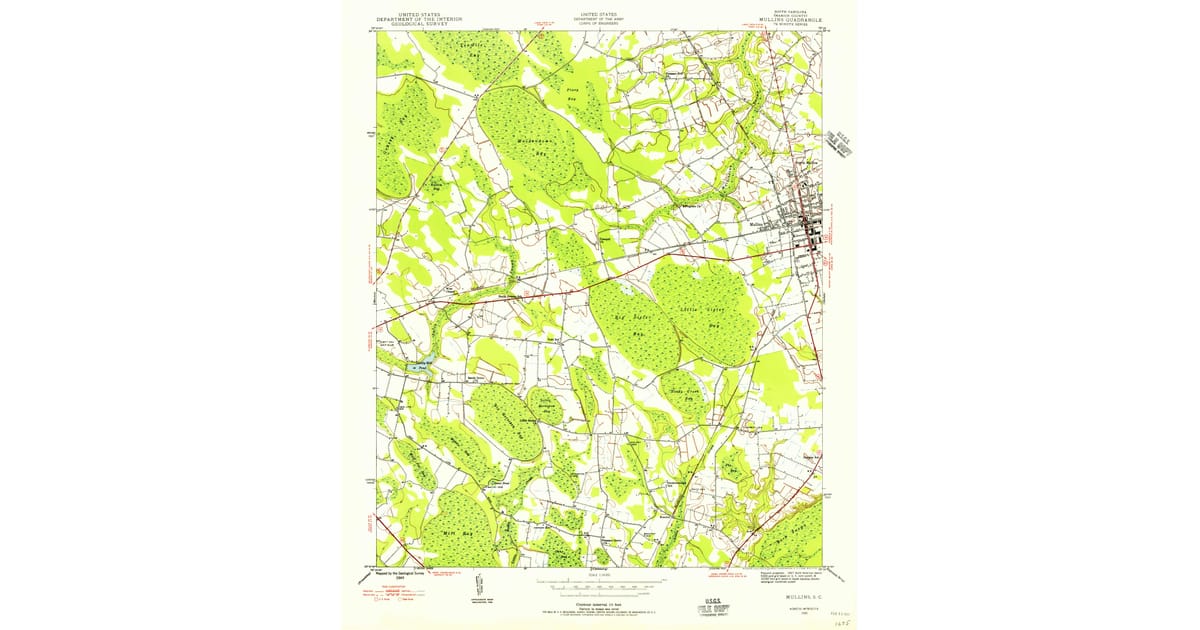 Old Historical Maps of Marion, SC | Pastmaps